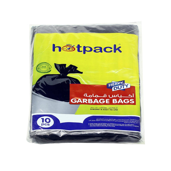 10 Packets 10 KG Trash Bag 50 Gallons – hotpack.com.sa