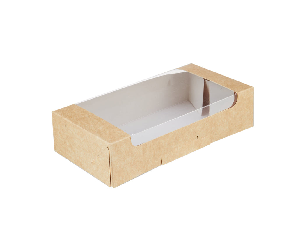 Kraft Rectangular Deli Box with Window – hotpack.com.sa