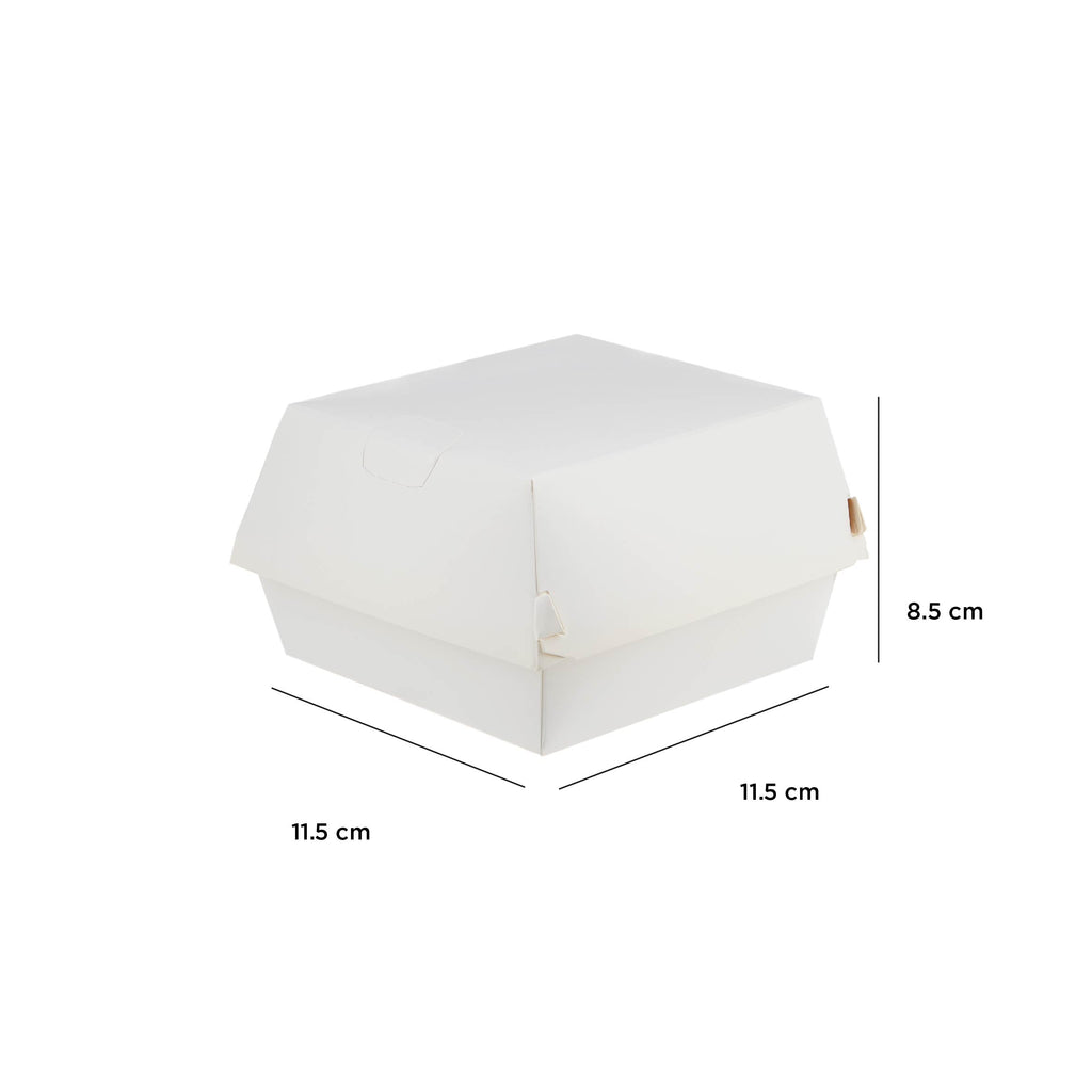 500 Pieces Paper White Burger Box Large – hotpack.com.sa